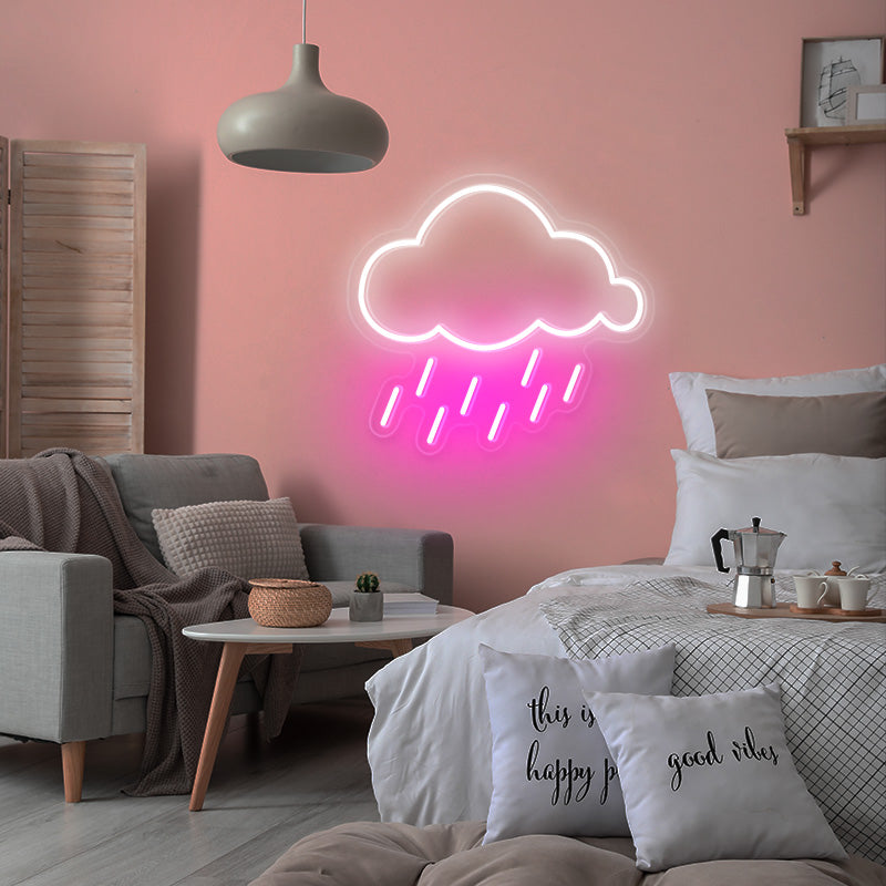 Rain Cloud LED neon sign|custom led neon light signs for home