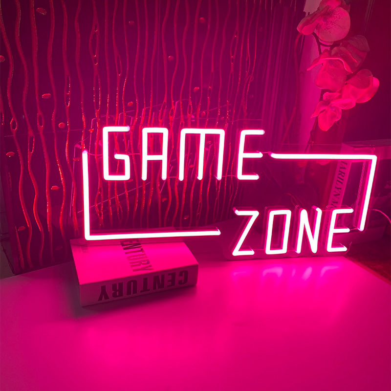 Game Zone Neon Sign | Neon Light Décor for Gaming Rooms