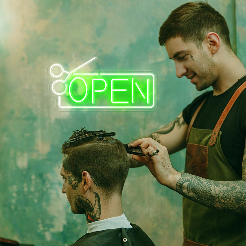 Hair Salon Open Sign | Custom Open Sign For Business