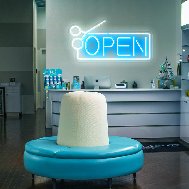 Hair Salon Open Sign | Custom Open Sign For Business