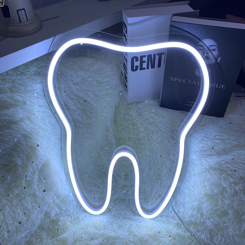 Tooth LED Neon Sign for Dentistry | Business Neon Signs