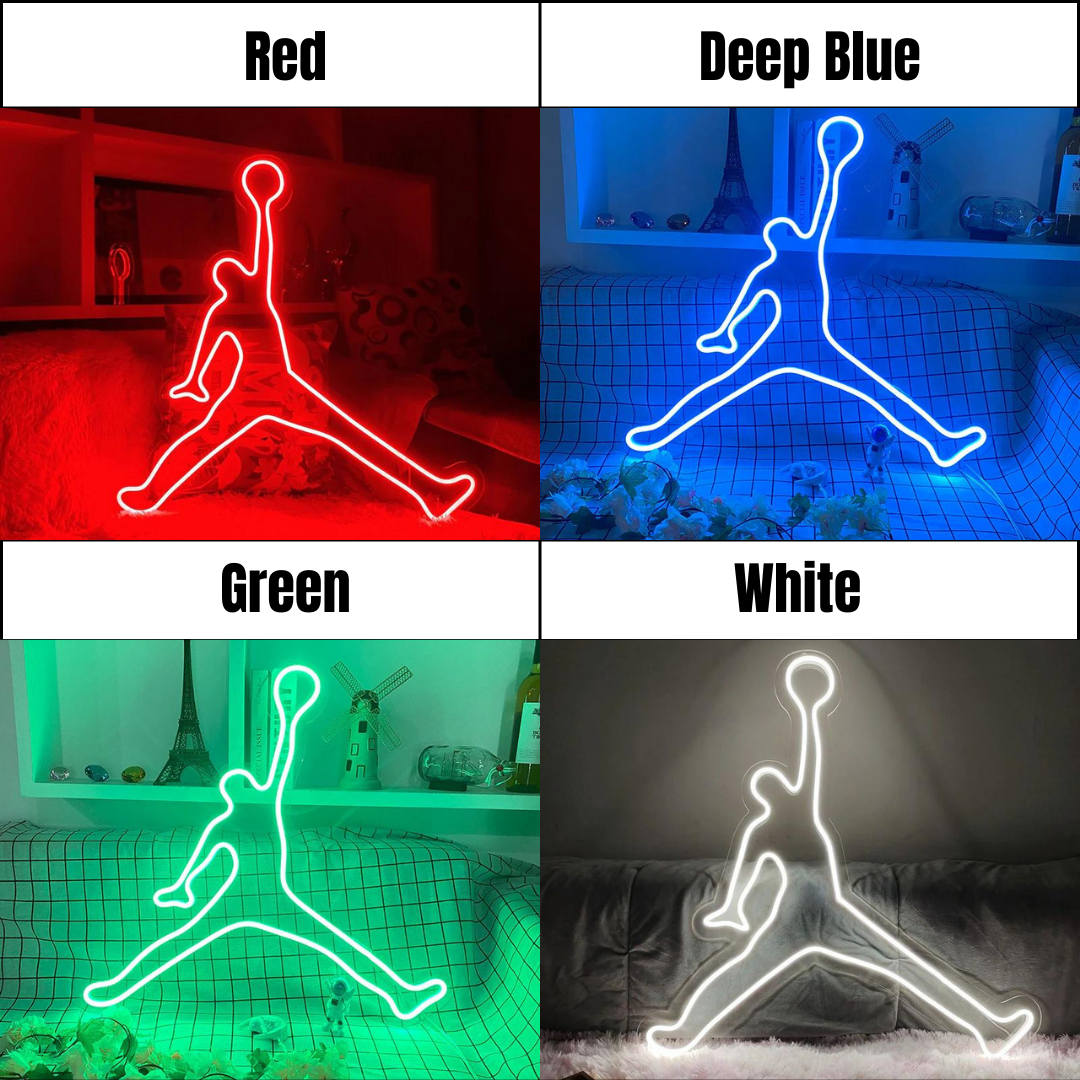 Basketball Neon Sign | Kids Room Led Neon Signs | Nba Neon Light