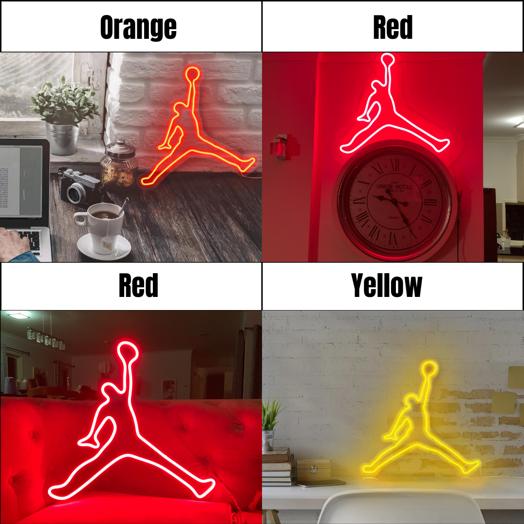 Basketball Neon Sign | Kids Room Led Neon Signs | Nba Neon Light