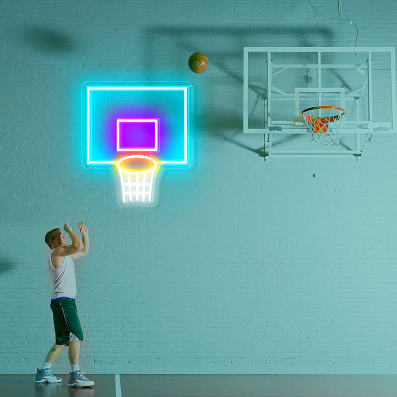Led Basketball Hoop Neon Light | Neon Party