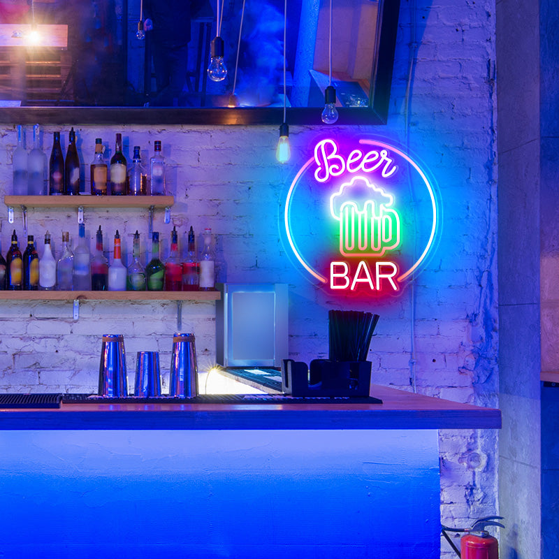 Beer Bar Neon Light | Cool Creative Gift For A Pre-Bar Mitzvah Party