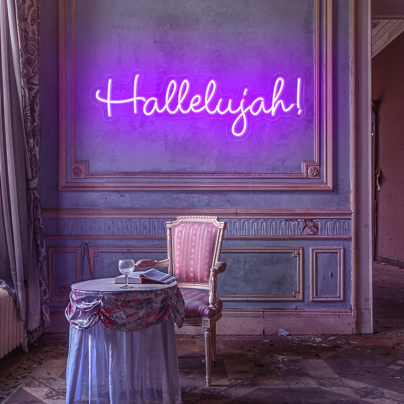 Hallelujah! Neon Sign | Religious Neon Signs