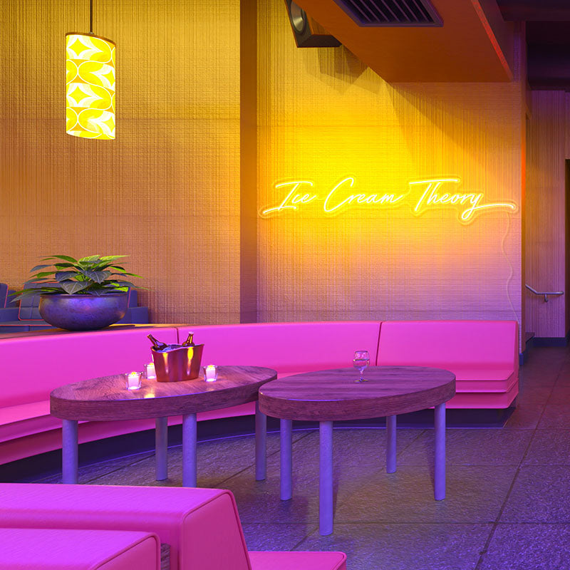 Ice Cream Theory Neon Light | Neon Sign for Ice Cream Shop